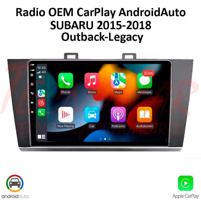 RADIO SUBARU OUTBACK - LEGACY 2015-18 CARPLAY / ANDROID AUTO / 9.1"