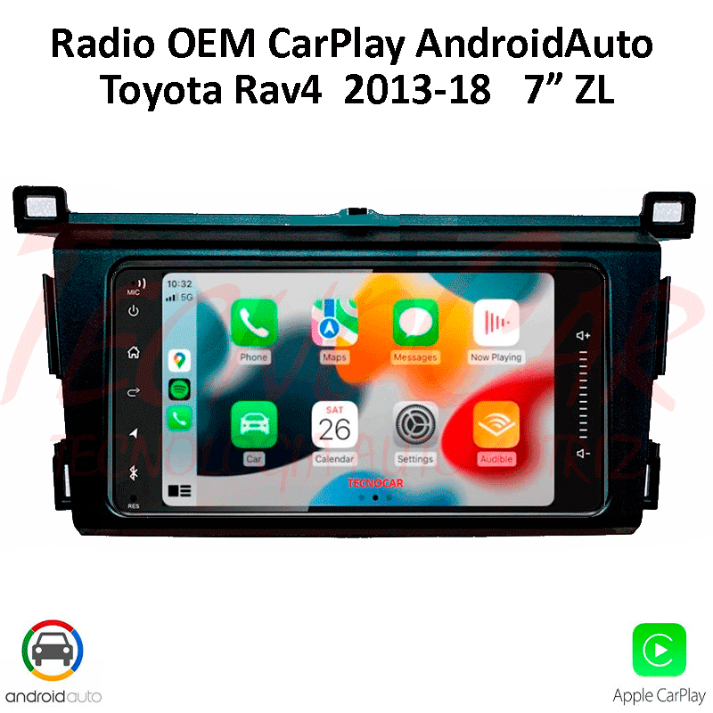 RADIO OEM 7" TOYOTA RAV4 2013-18 CARPLAY / ANDROID AUTO